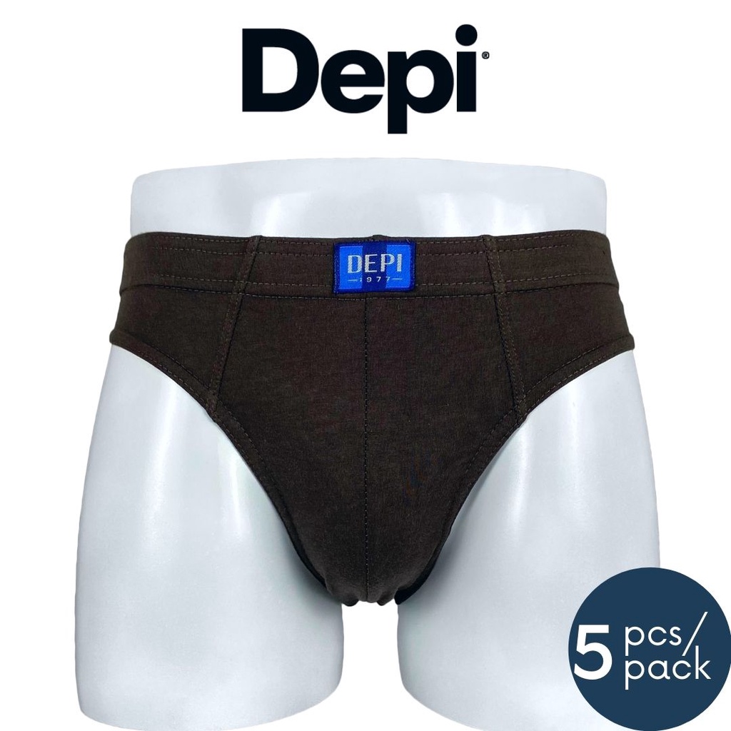 [5 Pcs] Depi Men’s Mini Brief Underwear | 100% Breathable Cotton ...