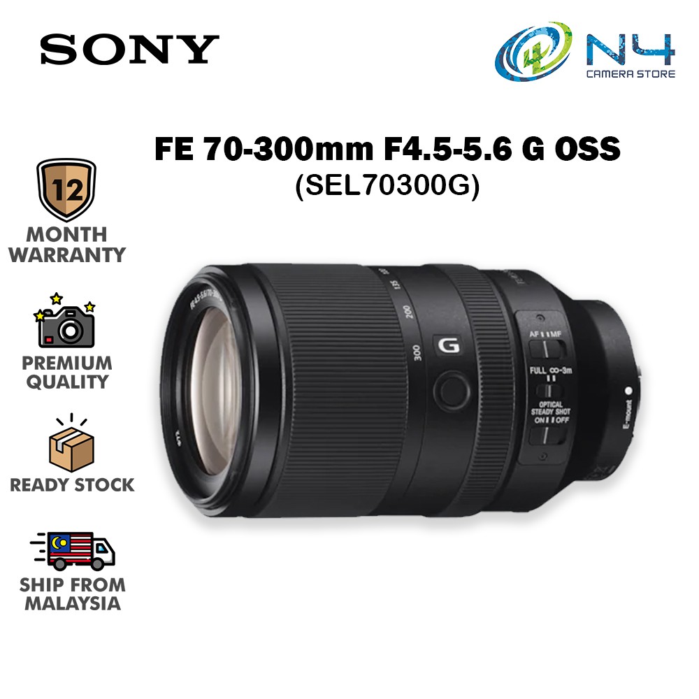 Sony Lens FE 70-300mm f4.5-5.6 G OSS Lens ( SEL70300G ) for Sony Camera ...