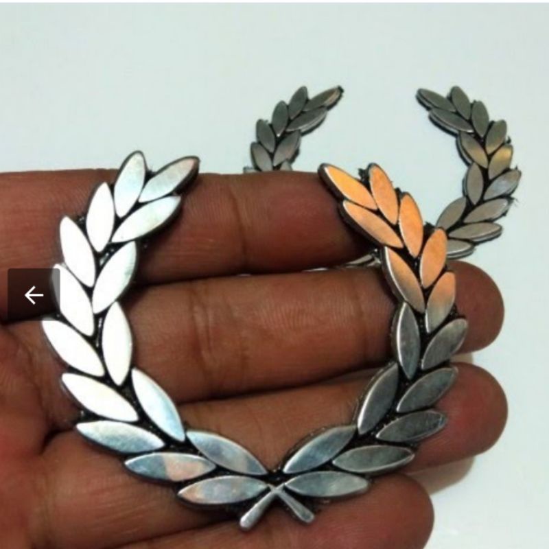 Vespa Badge Emblem Fred Perry Sticker Metal Trojan Mods ulma vigano ...