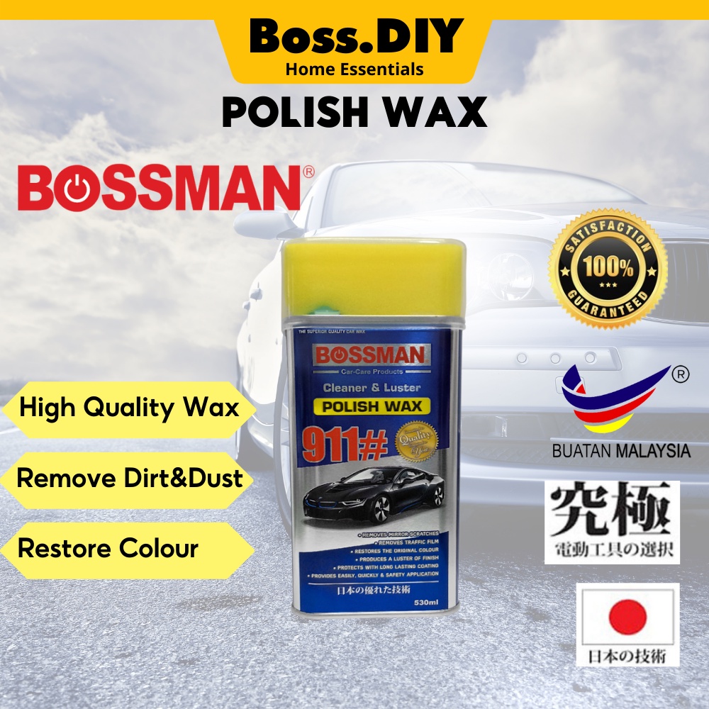 [BOSSMAN] Car Polish Wax 530ml Cleaner and Luster Lilin Penggilap ...