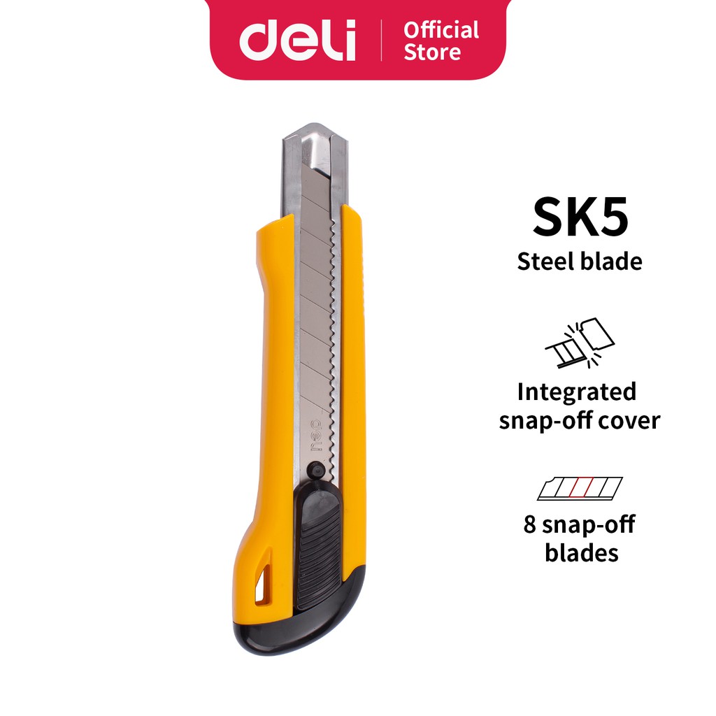 Deli Cutter Big Cutter Hard SK5 Steel Blade Cutter E2042 | Shopee Malaysia