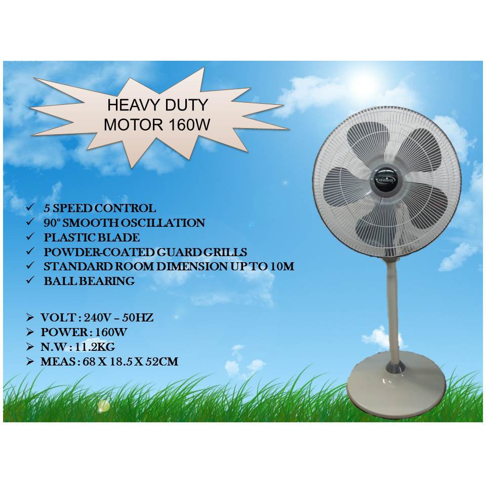 Dawa 18" Powerful Commercial Stand Fan DSF-185B (GREY) | Shopee Malaysia
