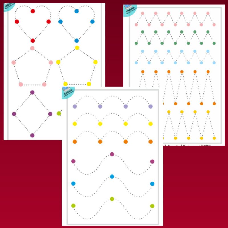 [Laminated] TRACING LINE (KOD LTR-Z-02)busy book & quiet book for kid ...