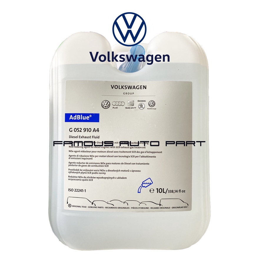 VOLKSWAGEN UREA SOLUTION ADBLUE 10L (G052910A4) | Shopee Malaysia