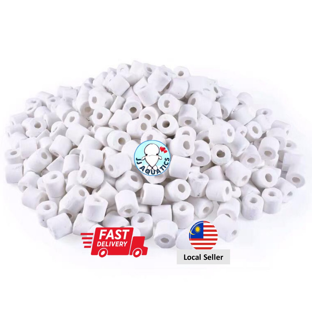 🔥Ready Stock🔥 Ceramic Ring 1KG Bio Ring Aquarium Fish Tank Filter Media ...