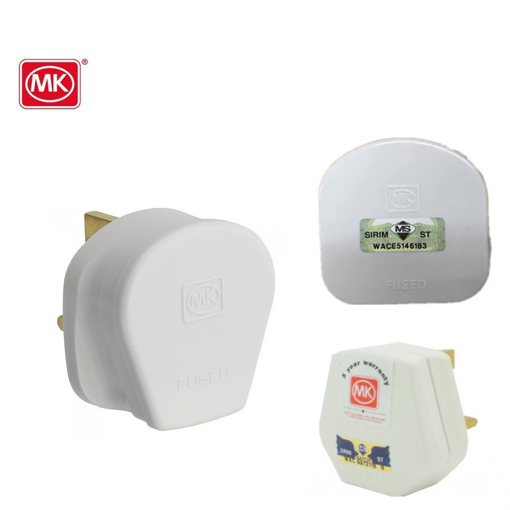 MK 654 646 650 13A 3 PIN PLUG TOP SIRIM 240V | Shopee Malaysia