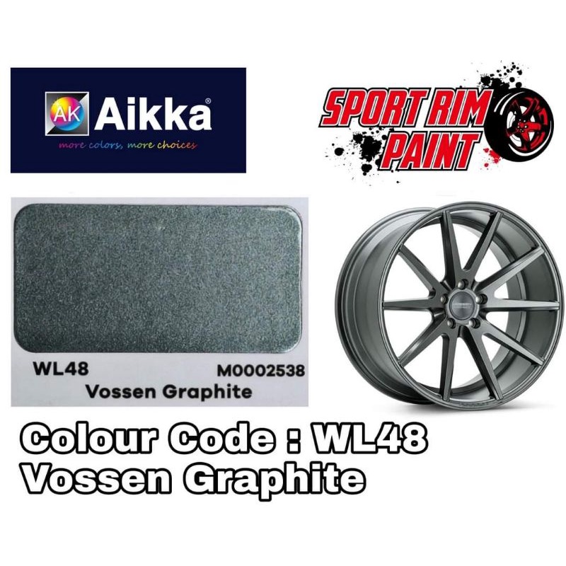 WL 48 Vossen Graphite - Aikka Sport Rim Colour Series WL48 | Shopee ...