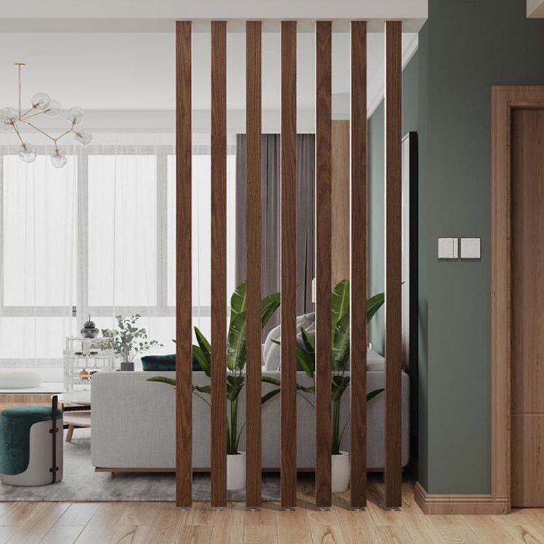 Solid wood screen partition custom living room porch without ...