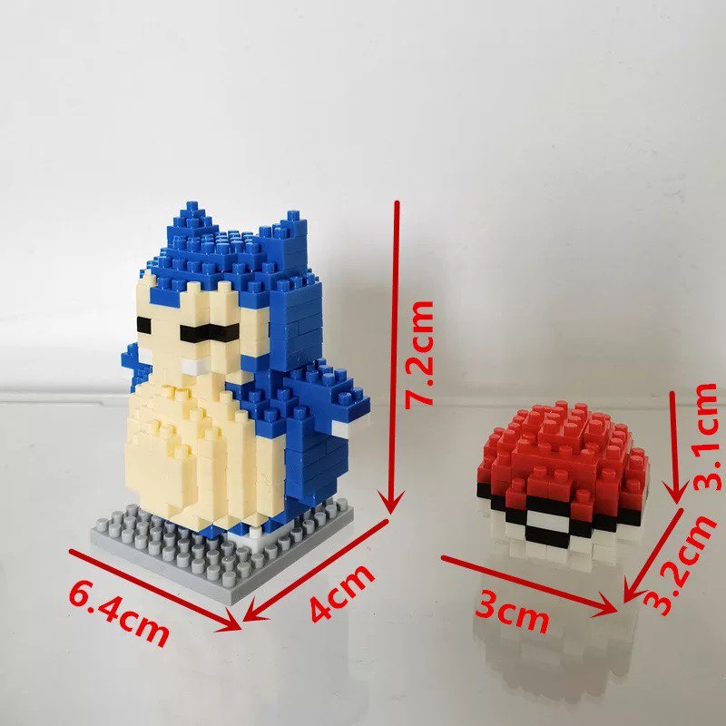Pokemon Diamond Nano Block Building Block Toy Pikachu Charmamder Charizard Mewtwo Eevee Lapras ...