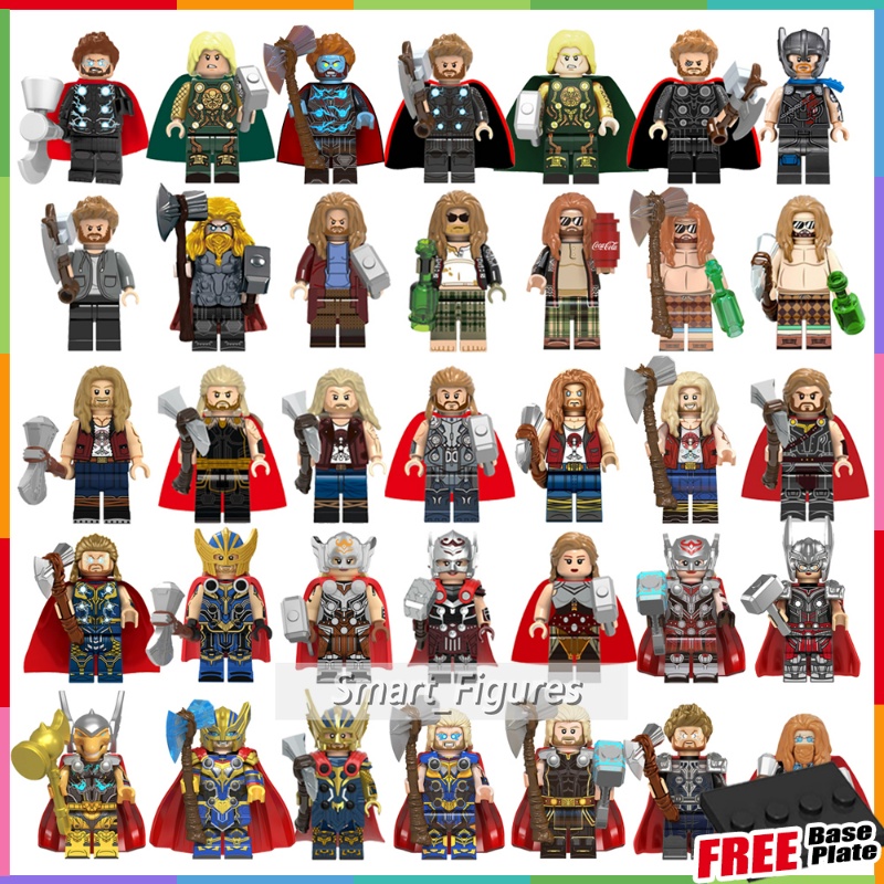 Thor Minifigures Jane Foster Drinking Thor One Eyed Thor Marvel Toys ...