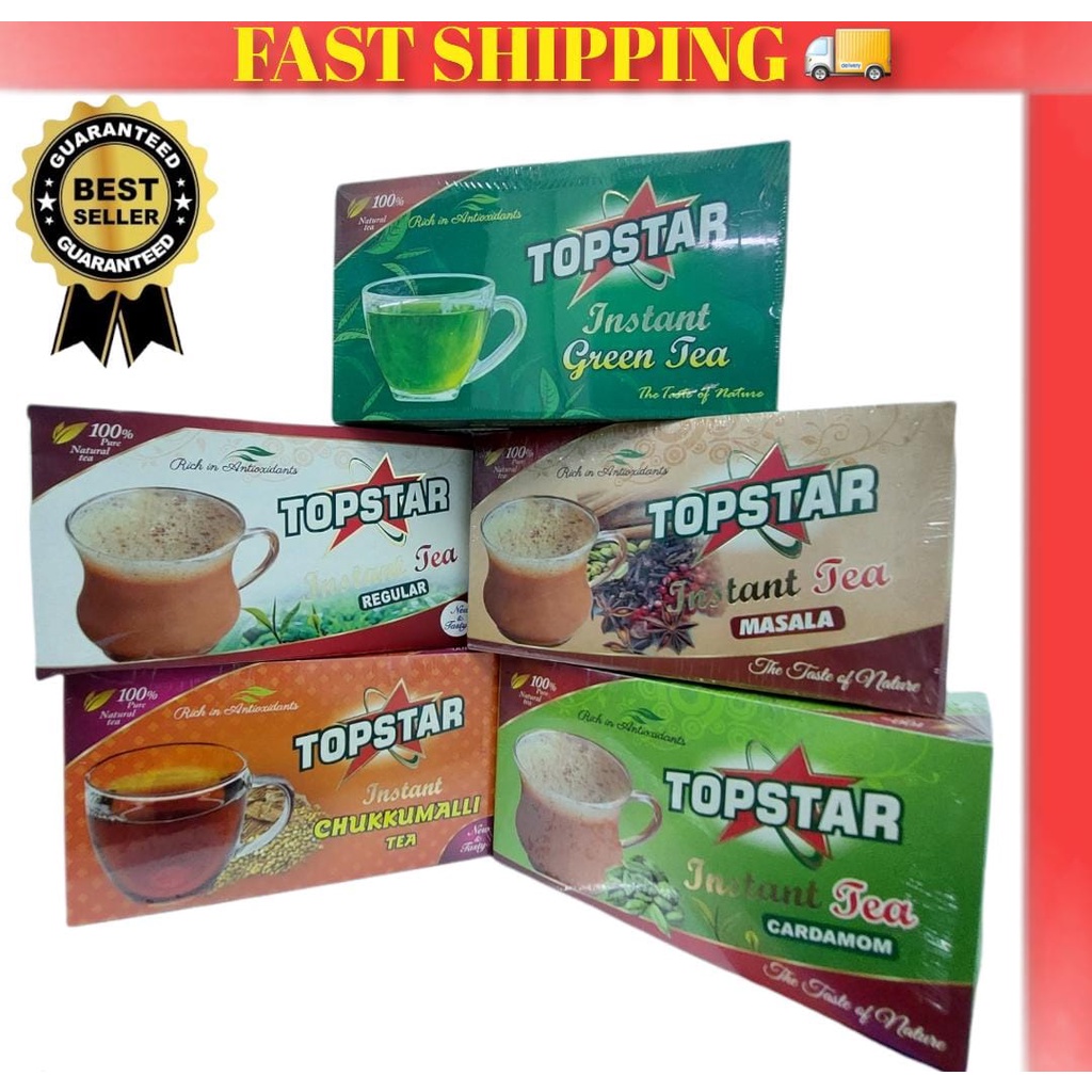 TOPSTAR Instant tea/masala/chukkumalli/caradom/regular/green tea ...