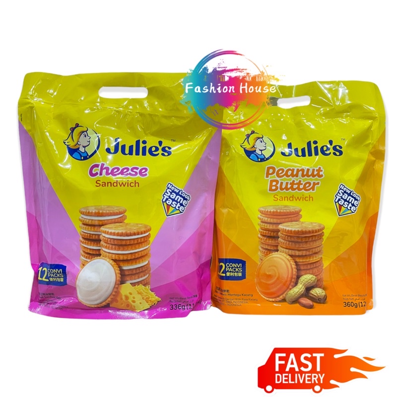 Julie's Peanut Butter / Cheese Sandwich 12 Convi Packs (360g/330g ...