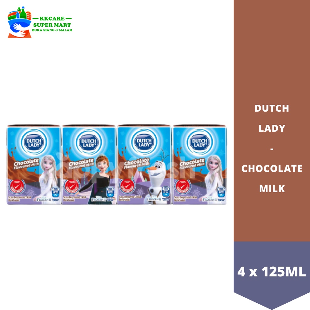 Dutch Lady - Chocolate Flavoured Milk - 4 x 125ML | Shopee Malaysia