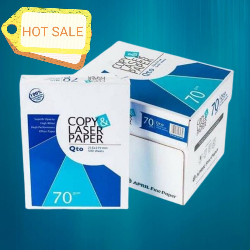 Copy & Laser A4 Copier Paper 70gsm - 1 BOX (5 reams x 500 sheets ...