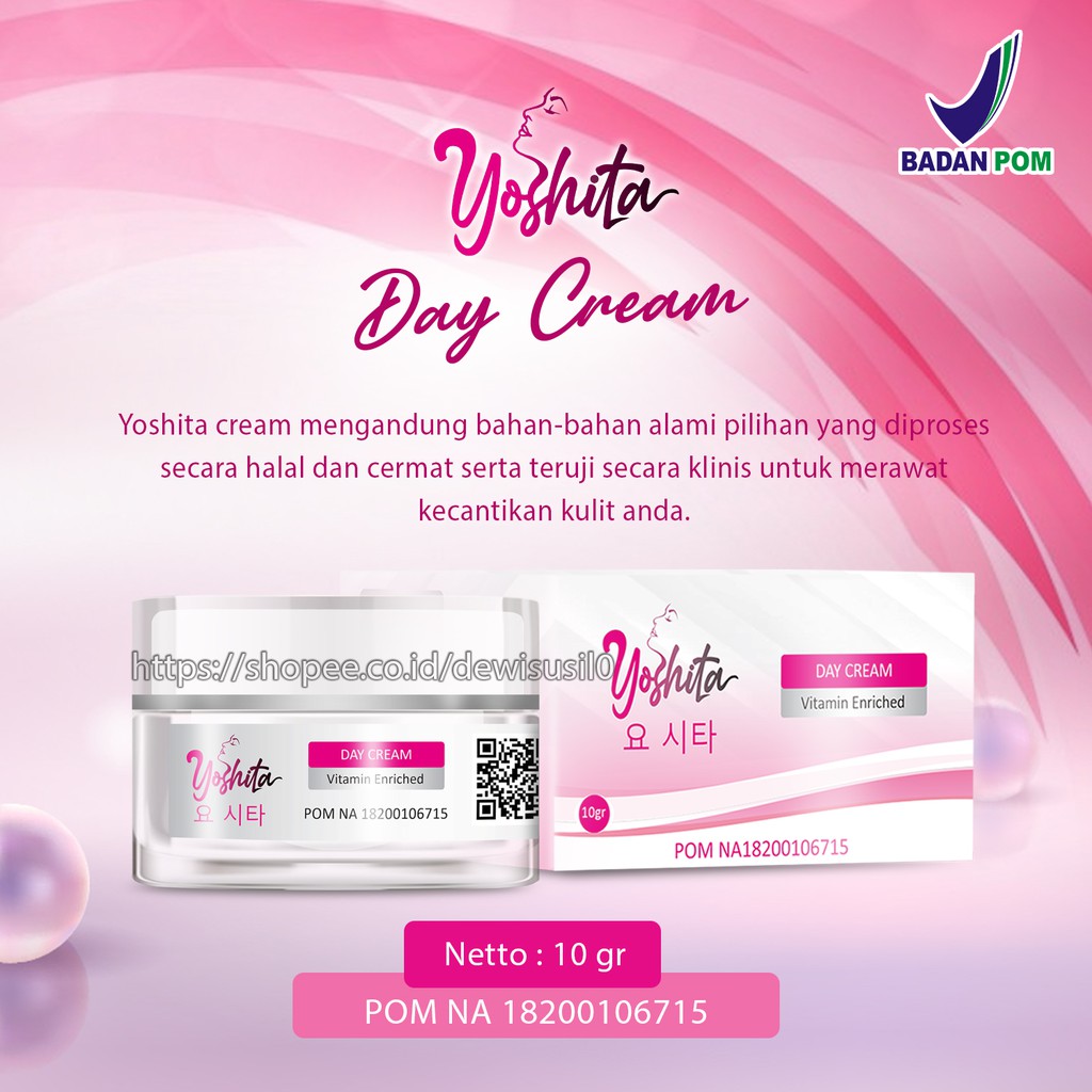 Yoshita day cream Whitening Face Brighten Skin glow plus collagen ...