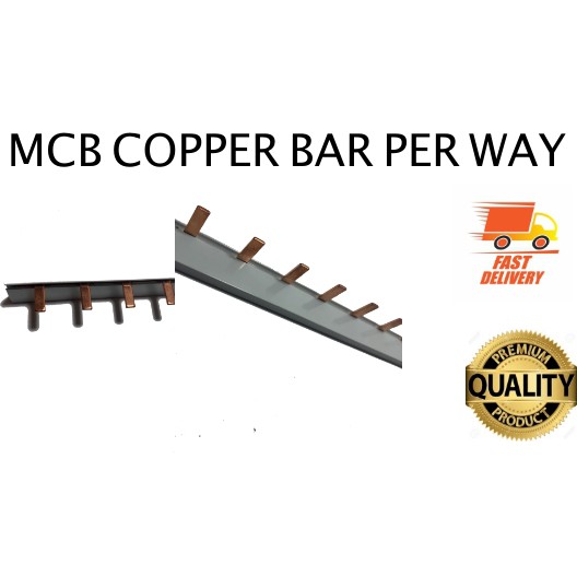 1 WAY MCB Pure Copper Bar / MCB Copper Bus Bar with PVC Insulated ...
