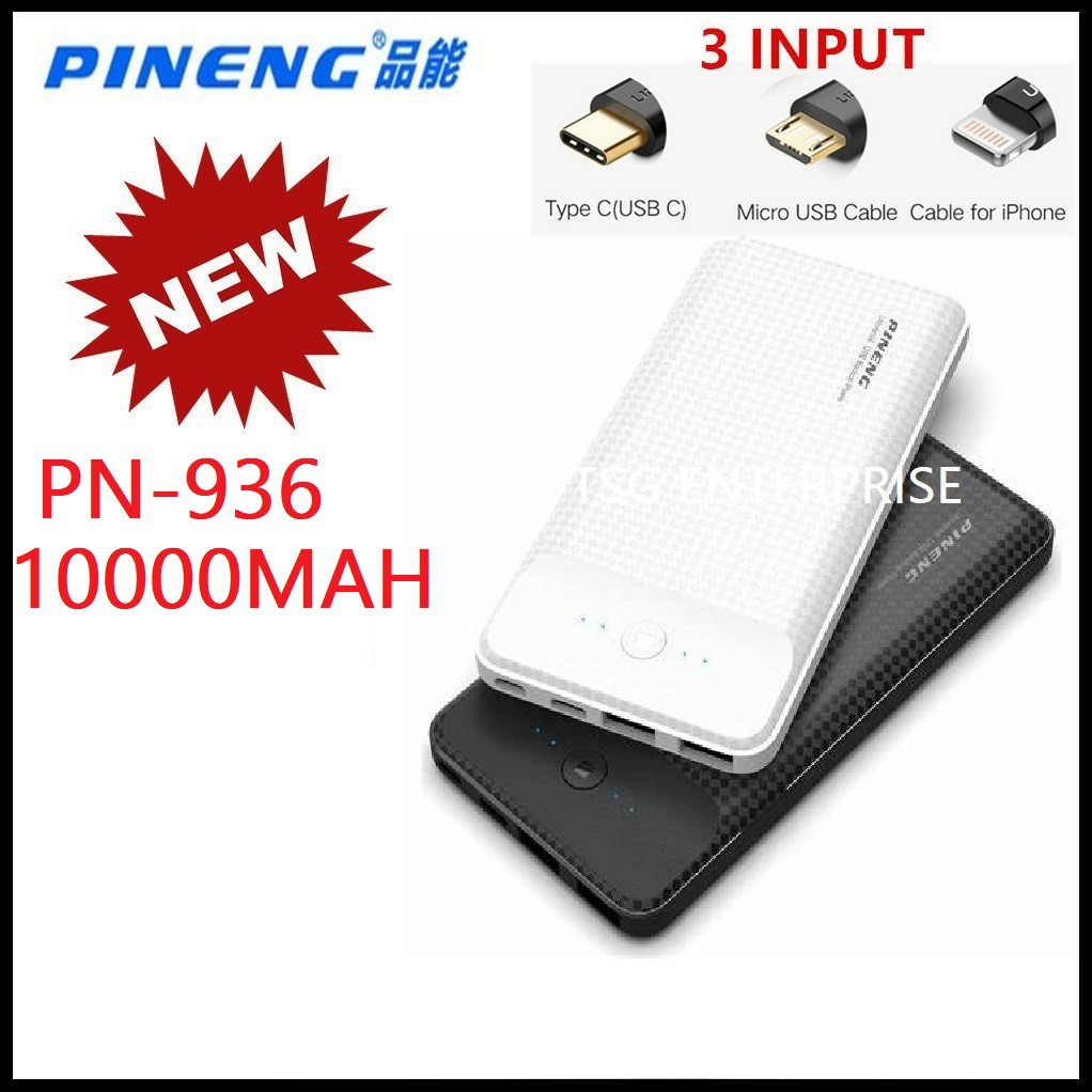 Pineng PN-936 Power Bank (10000mAh) | Shopee Malaysia