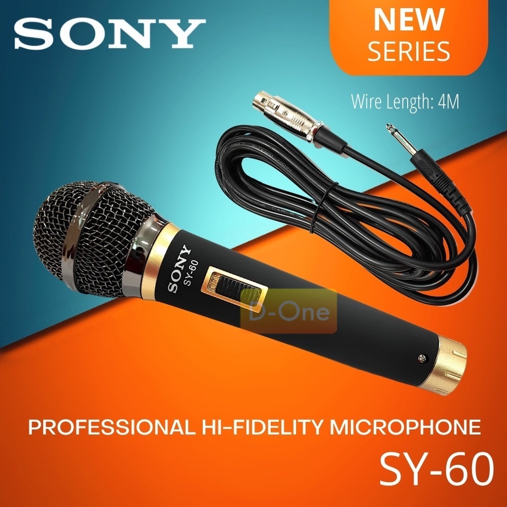 SONY Microphone SY-60 Professional Dynamic For Vocal/Karaoke HI ...