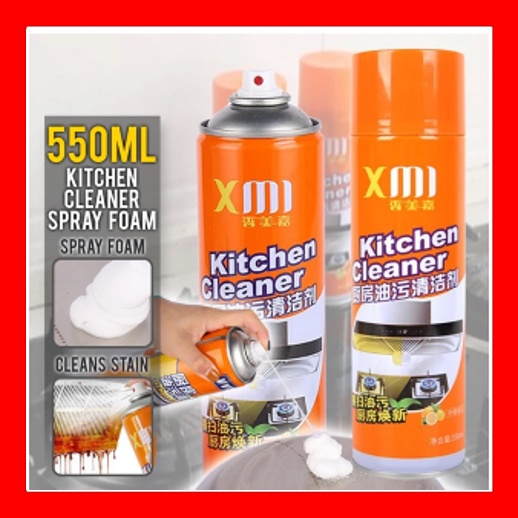 550ml Kitchen Cleaner Foam Cleaning Spray Can (READY STOCK) | Shopee ...