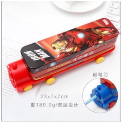 Cartoon Disney Marvel Train pencil case pencil box迪士尼卡通火车铅笔盒 | Shopee ...