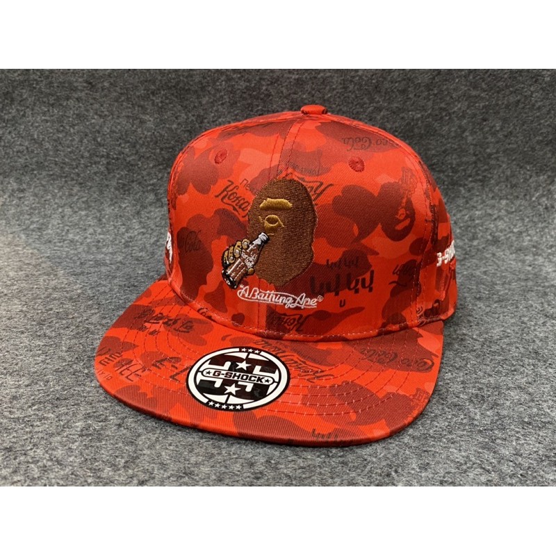 🔥BEST BUY🔥A Bathing Ape Bape Gshock coca cola Snapback Cap🔥 | Shopee ...
