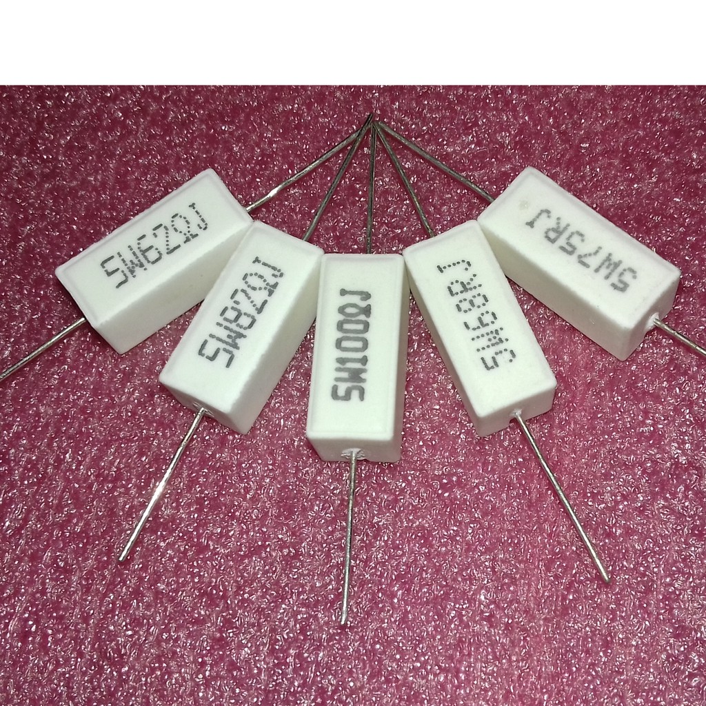 5W 82R/91R/100R/ WIREWOUND RESISTOR CEMENT RESISTOR 82R/91R/100R ...