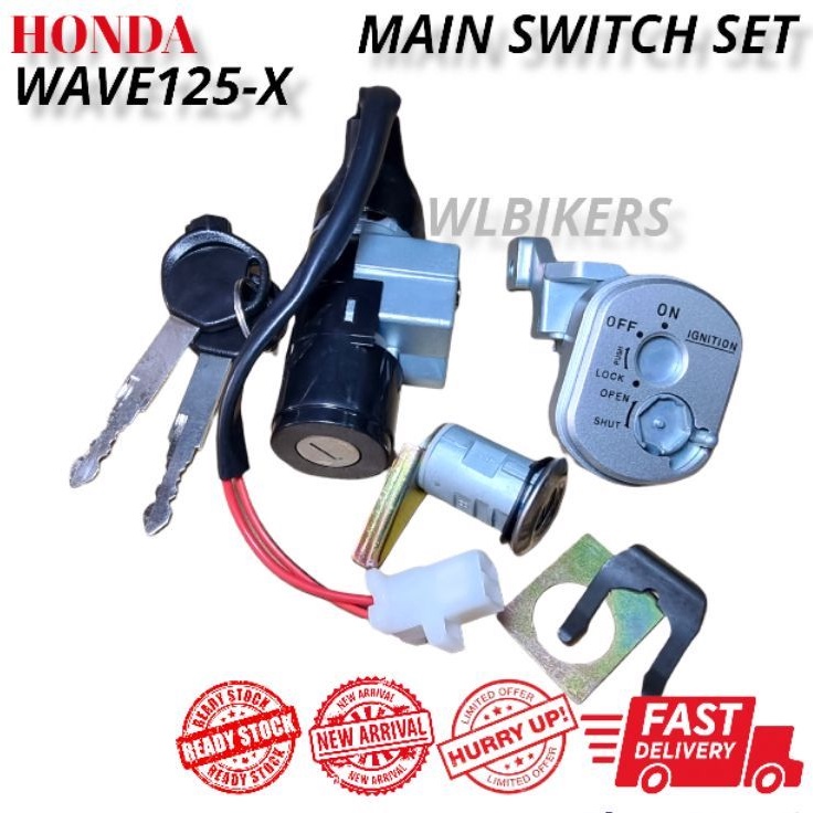 HONDA WAVE125X WAVE125-X WAVE125 X W125X ULTIMO MAIN SWITCH SET FULL ...