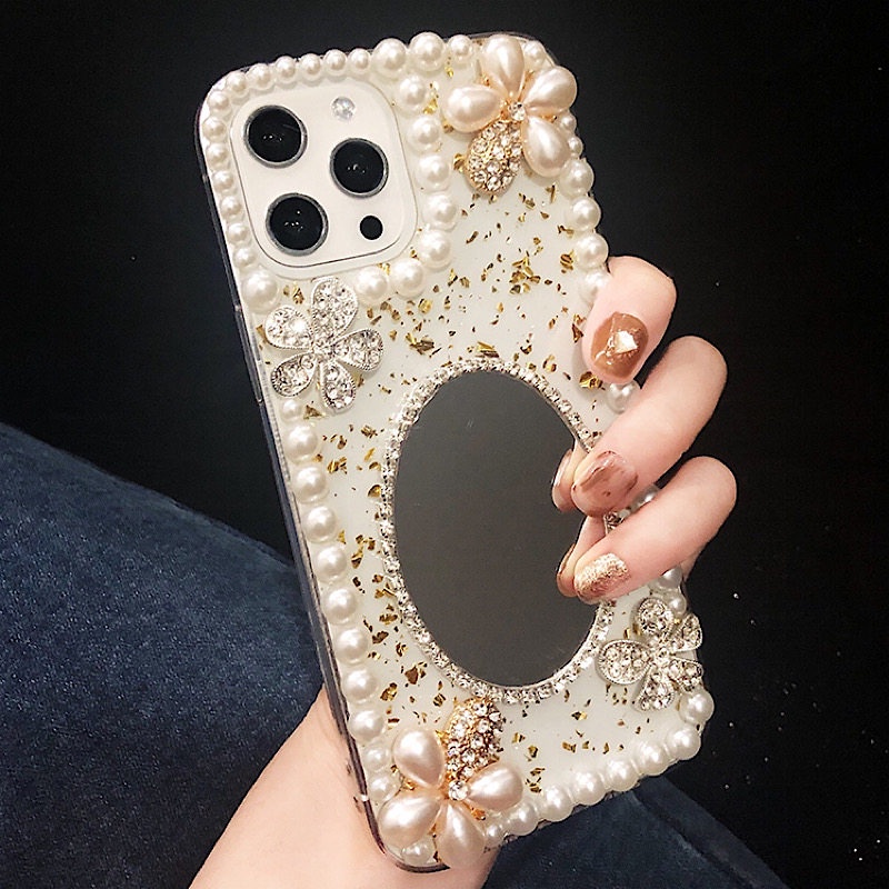 For iPhone 15 14 13 12 11 Pro Max Case Glitter Diamond Rhinestone ...