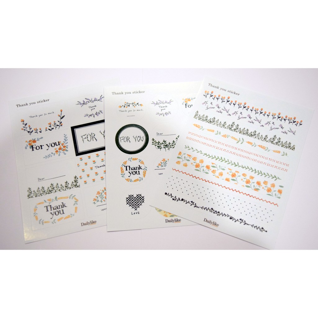 Sticker - Thankyou (3pcs/set) | Shopee Malaysia