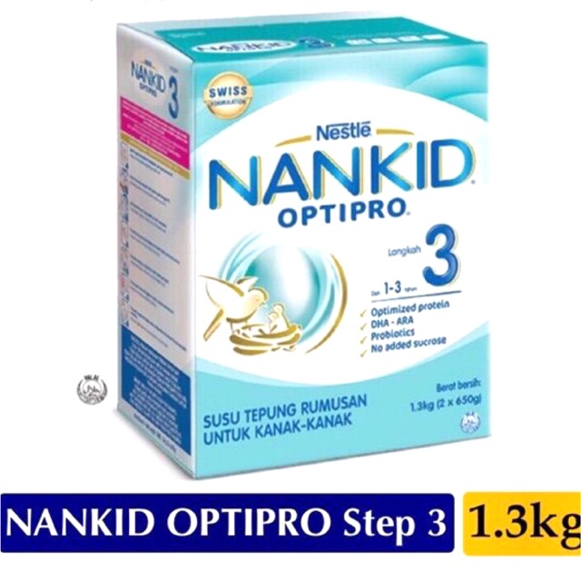 Nestle Nankid Optipro Stage 3 (1.3kg ) (Exp31/ 7/2024) | Shopee Malaysia