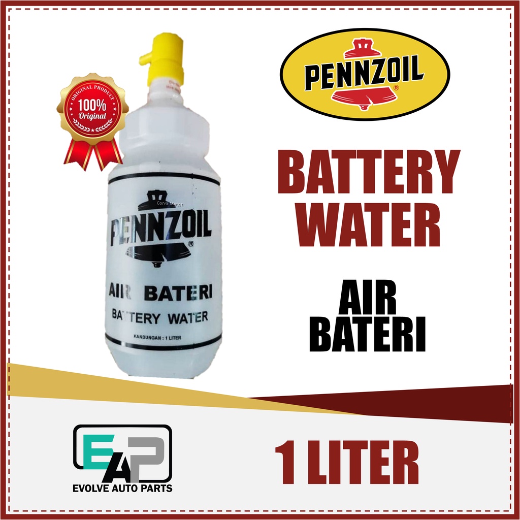 PENNZOIL Battery Water Air Bateri 1 Liter 100% Original | Shopee Malaysia