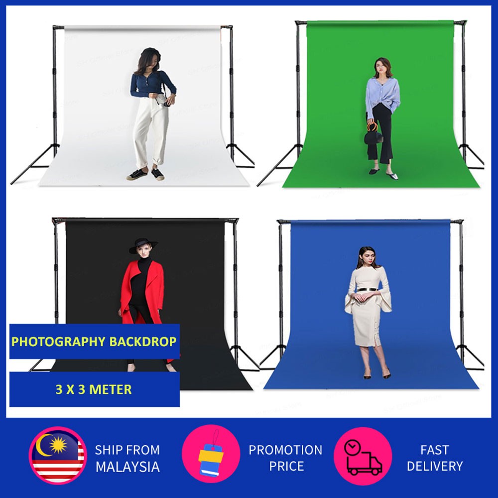 🔥 READY STOCK 🔥Proocam MM-340 meter Non woven cloth studio background ...