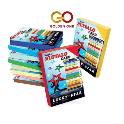 【1PACK=100 SHEET ! ! !】Lucky Star A4 Buffalo Card / Fancy Card 230gsm ...