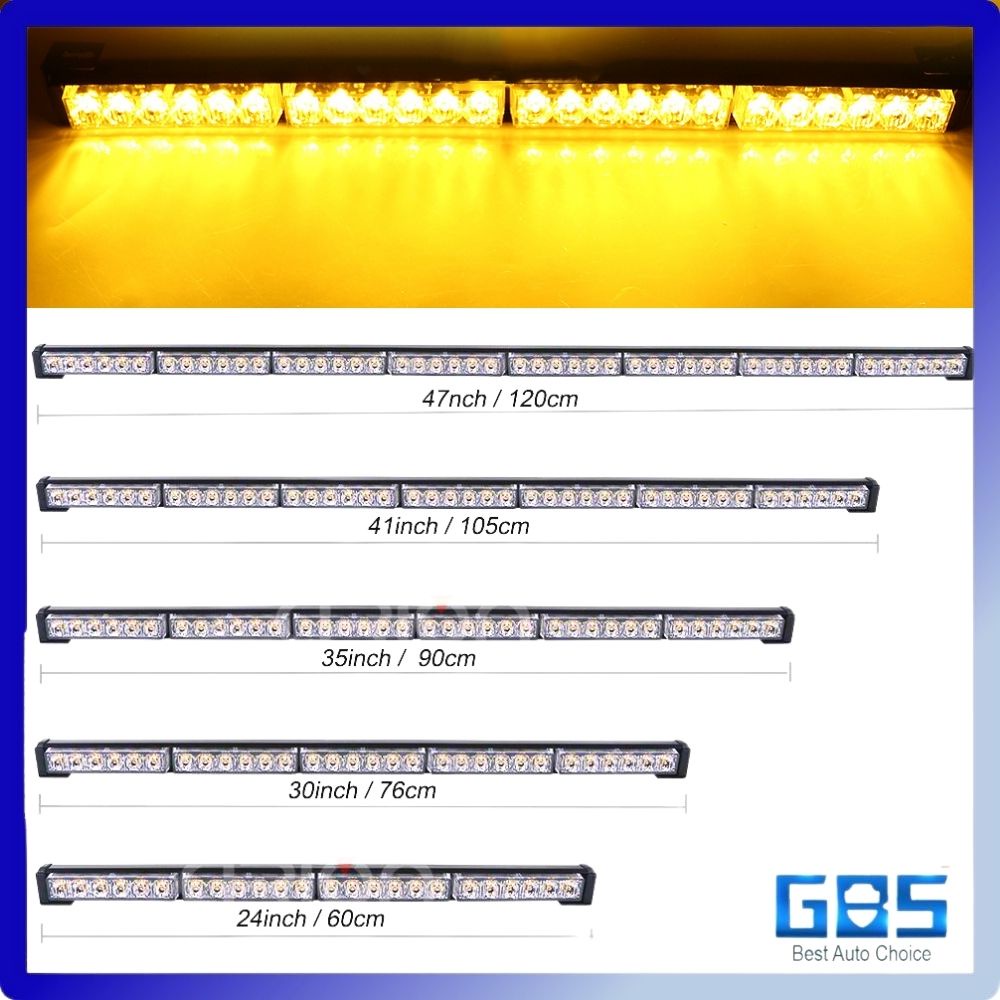 WESHOW Gbs 12v 24v Led Light Bar Kuning Strobe Light Bar Emergency ...