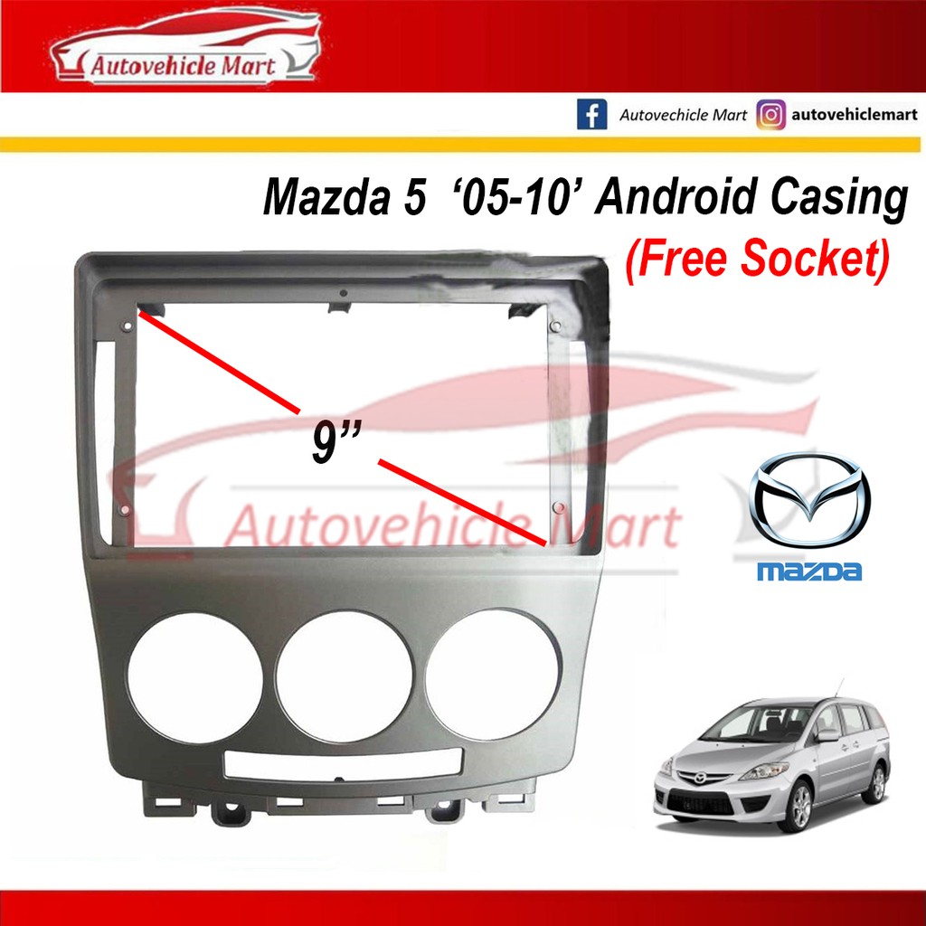 Madza 5 2005-2010 Android Casing 9" (free socket) | Shopee Malaysia