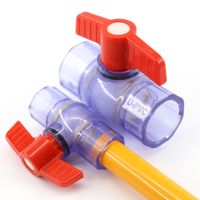 1pc Inner Diameter 20~63mm High Quality Transparent U PVC Ball Valve ...