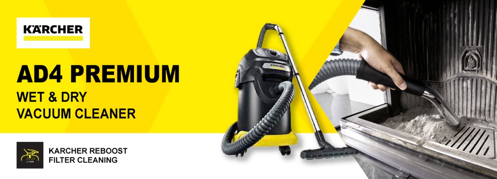 Karcher AD 4 Premium ASH Vacuum Cleaner| Vakum Cleaner Rumah | Vaccumm ...