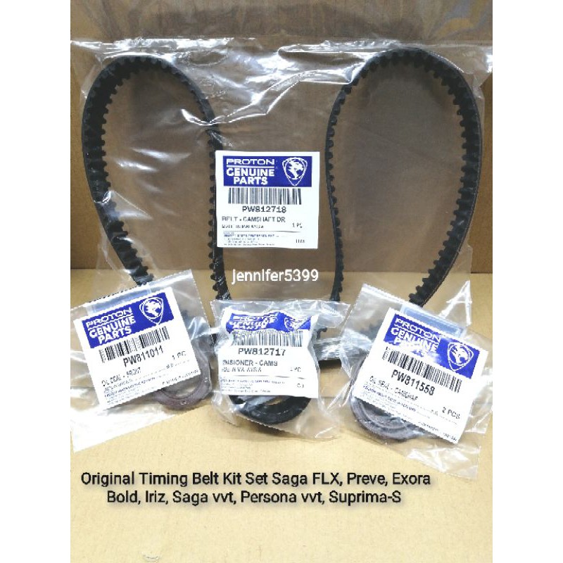 Proton Original Timing belt Kit Set Saga FLX, Preve, Exora Bold, Iriz ...