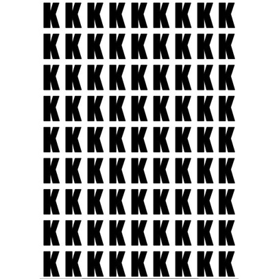 STICKER ALPHABET K LETTERS FOR BALLOON (A4 SIZE) | Shopee Malaysia