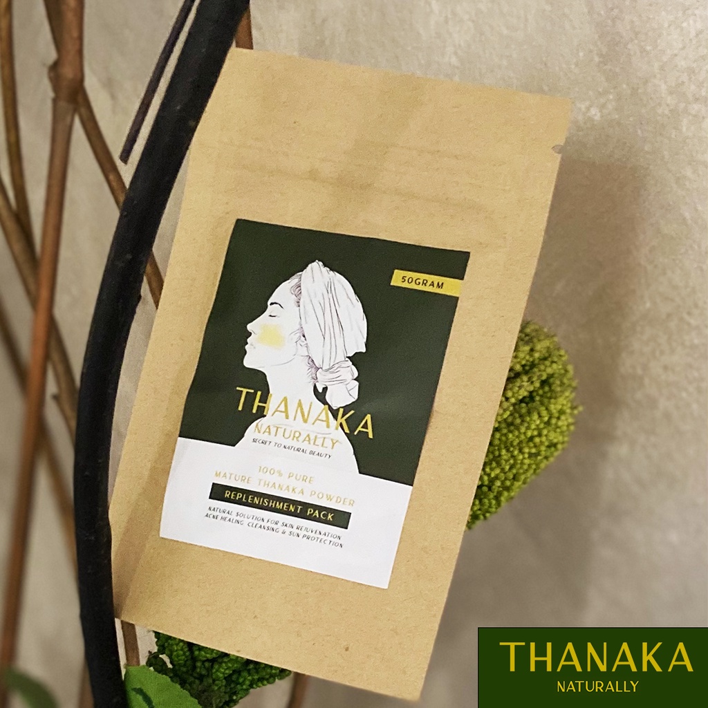 100% Pure Mature Thanaka Powder Replenishment Pack (50g) | Shopee Malaysia