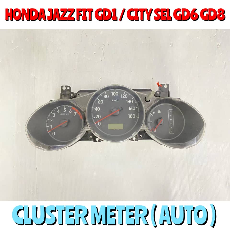 Honda Fit Jazz GD1 / City Sel GD6 GD8 Cluster Meter ( Auto ) / Speedometer / Car Speed Meter ...