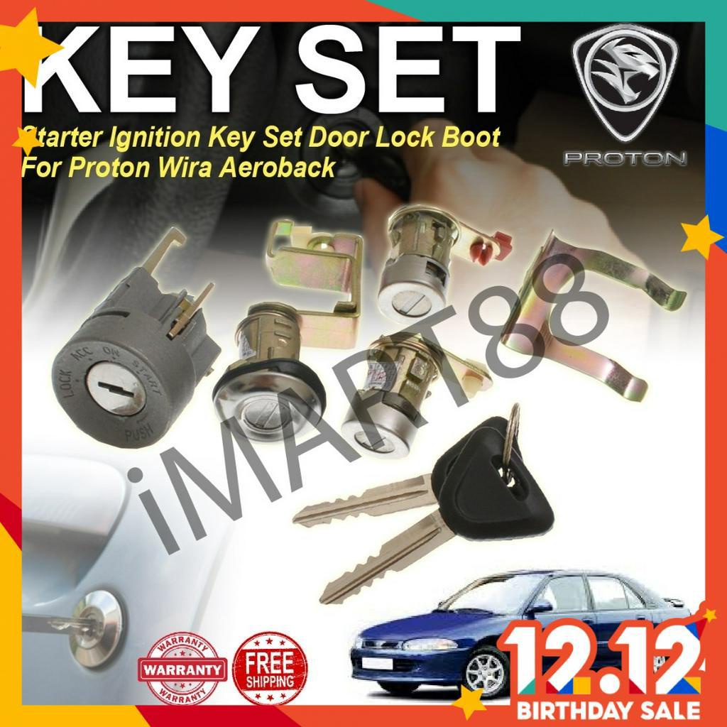 Proton Wira Sedan Aeroback A/B Key Set Starter Switch Kunci Start ...