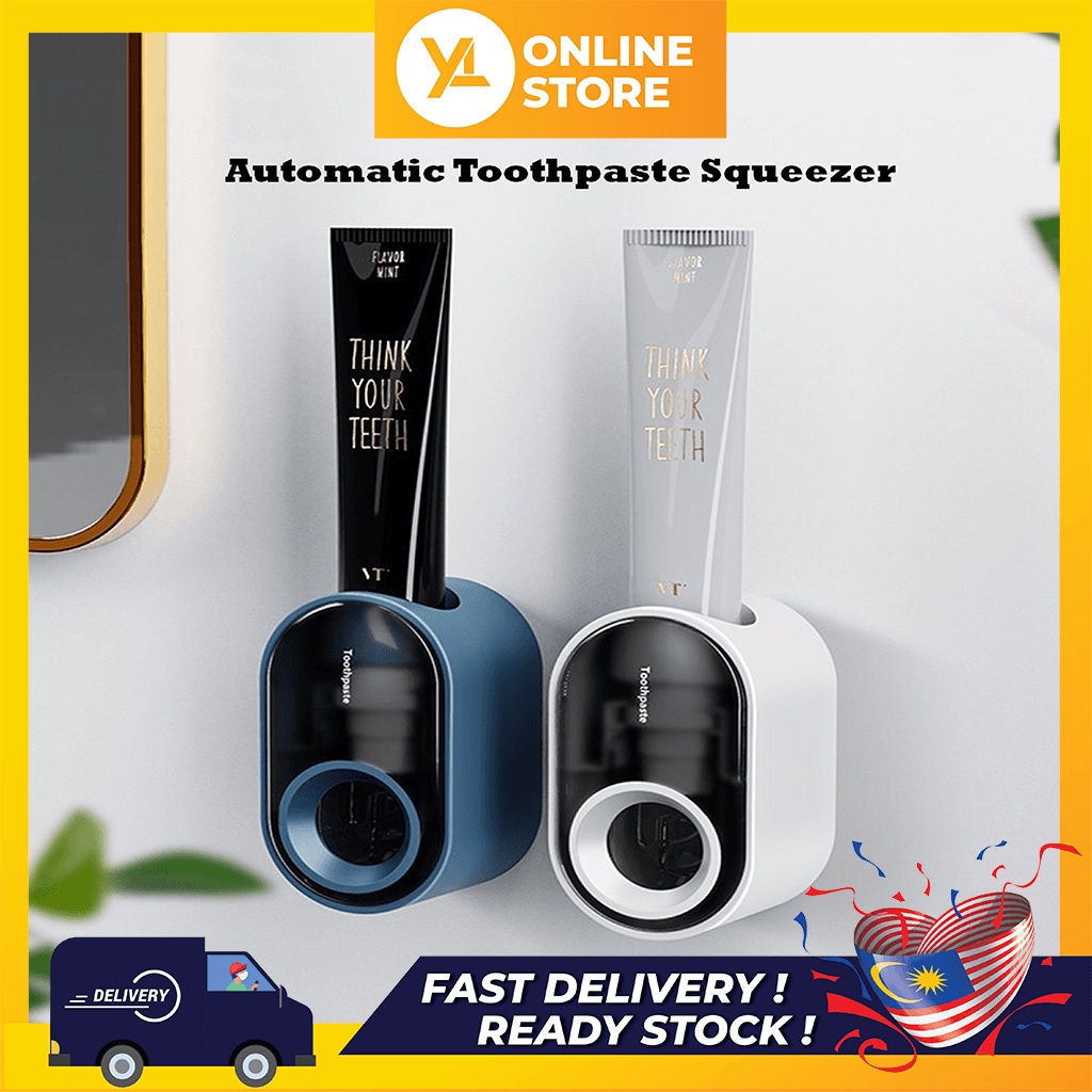 AUTOMATIC TOOTHPASTE DISPENSER / WALL MOUNTED TOOTHPASTE SQUEEZER ...