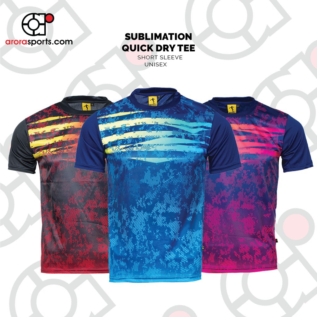 Baju Sukan Sublimation Jersey Murah - Red / Magenta / Sky Blue | Shopee ...