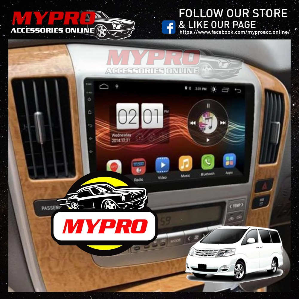 🔥android 🔥toyota alphard anh10 2002-2007 android player 2g+32g | Shopee ...