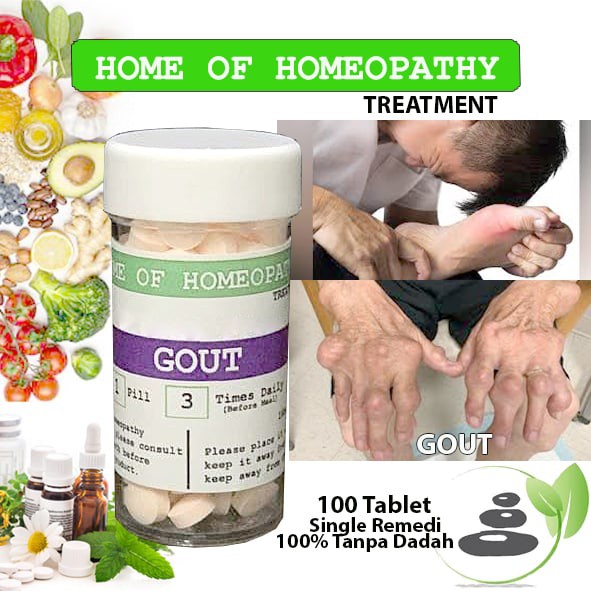 UBAT GOUT - Single Remedy 100 tablet Mudah Murah tanpa Dadah | Shopee ...