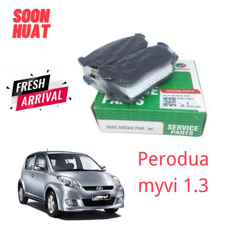 Old Myvi 2005-2010 - Perodua Front Brake Pads - Myvi 1.0 / 1.3 ( 04465 ...