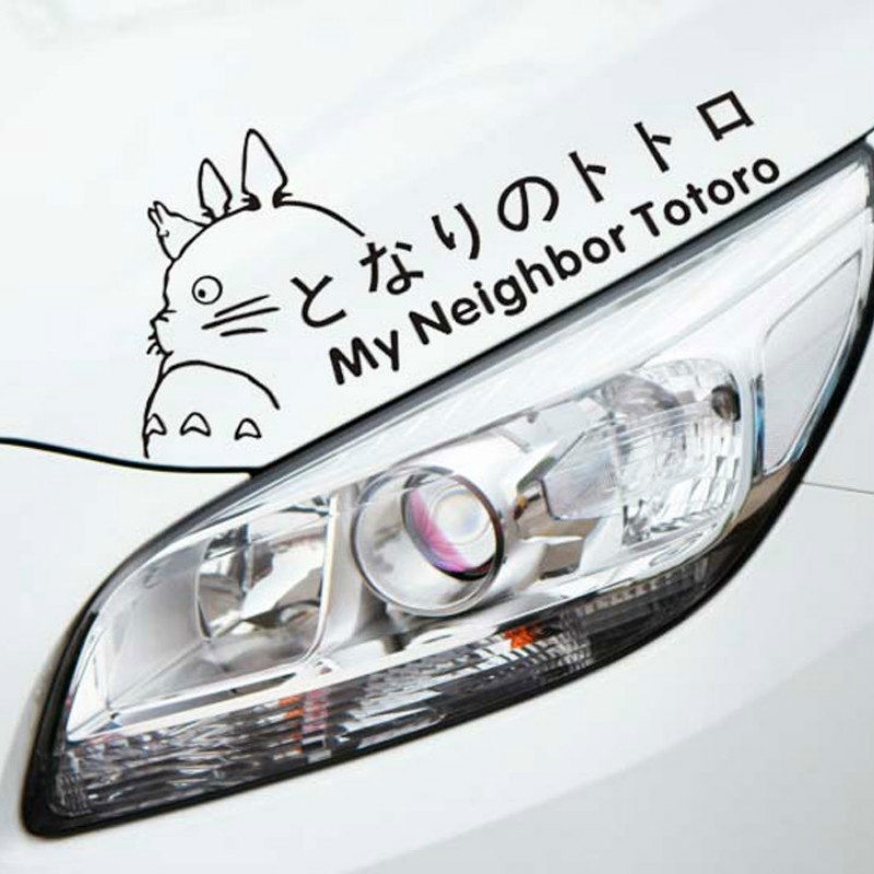 Cute Totoro Car Stickers Car Window Body Door Reflective Stickers ...