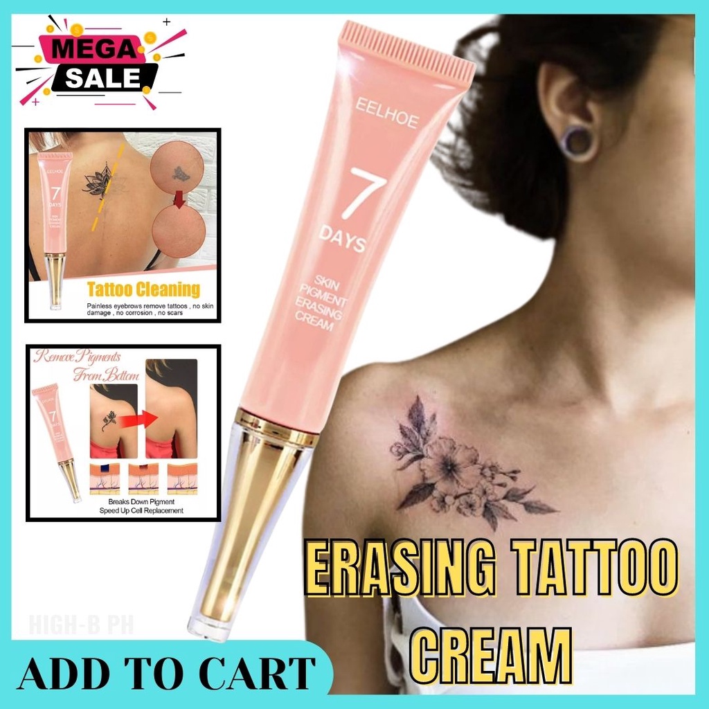 TATTOO REMOVER CREAM pigment erasing cream Skin Pigment Erasing Cream Tubed Natural Gentle ...