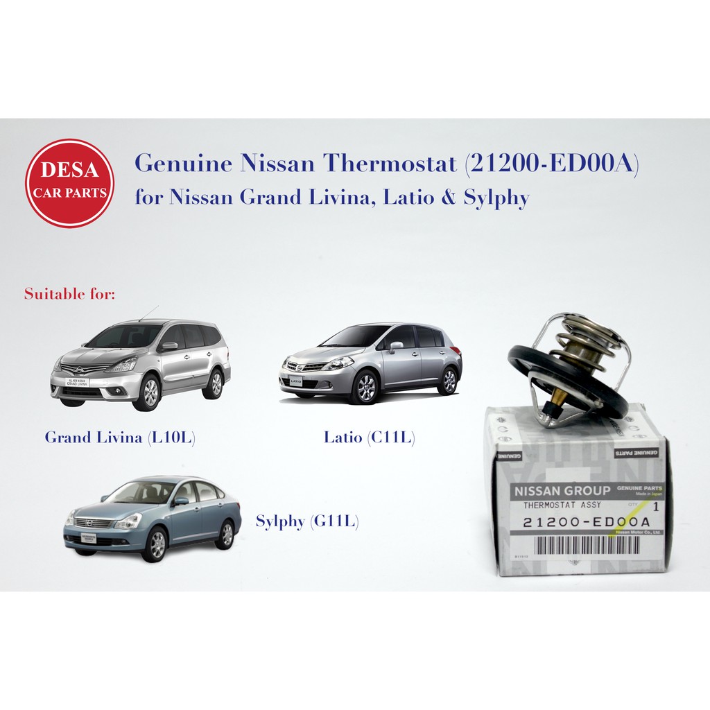 Genuine Nissan Thermostat for Nissan Grand Livina, Latio & Sylphy ...